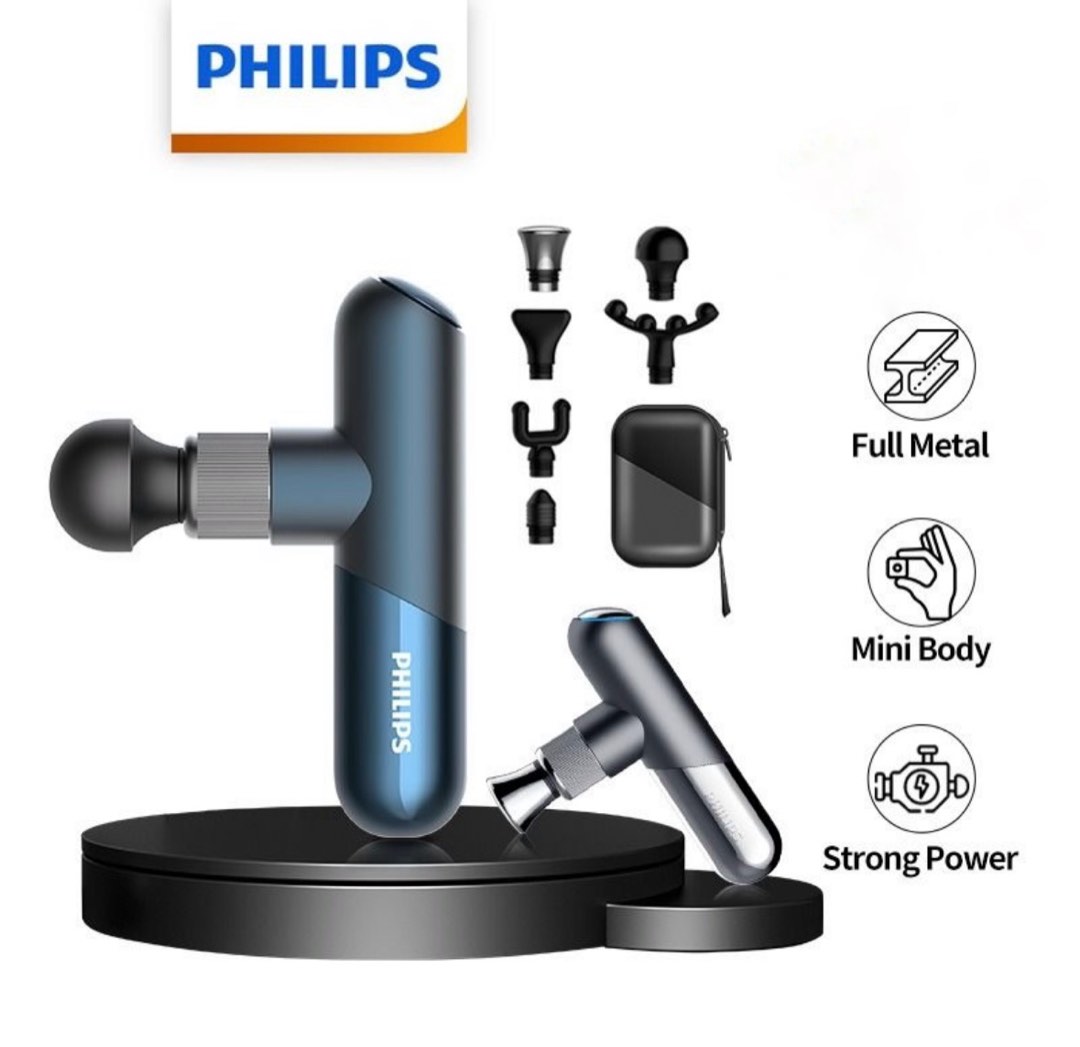 Phillips Full Metal Mini Massage Gun, Sports Equipment, Other Sports ...