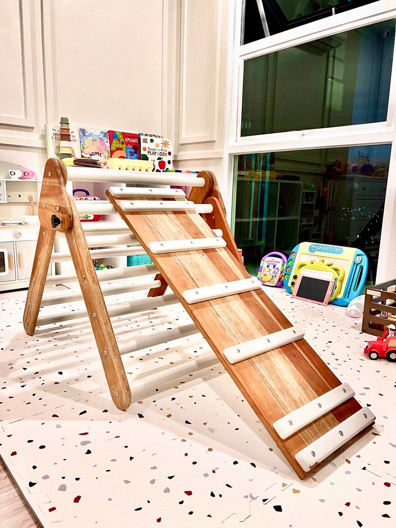 Pikler triangle with reversible ramp, Babies & Kids, Baby Nursery ...