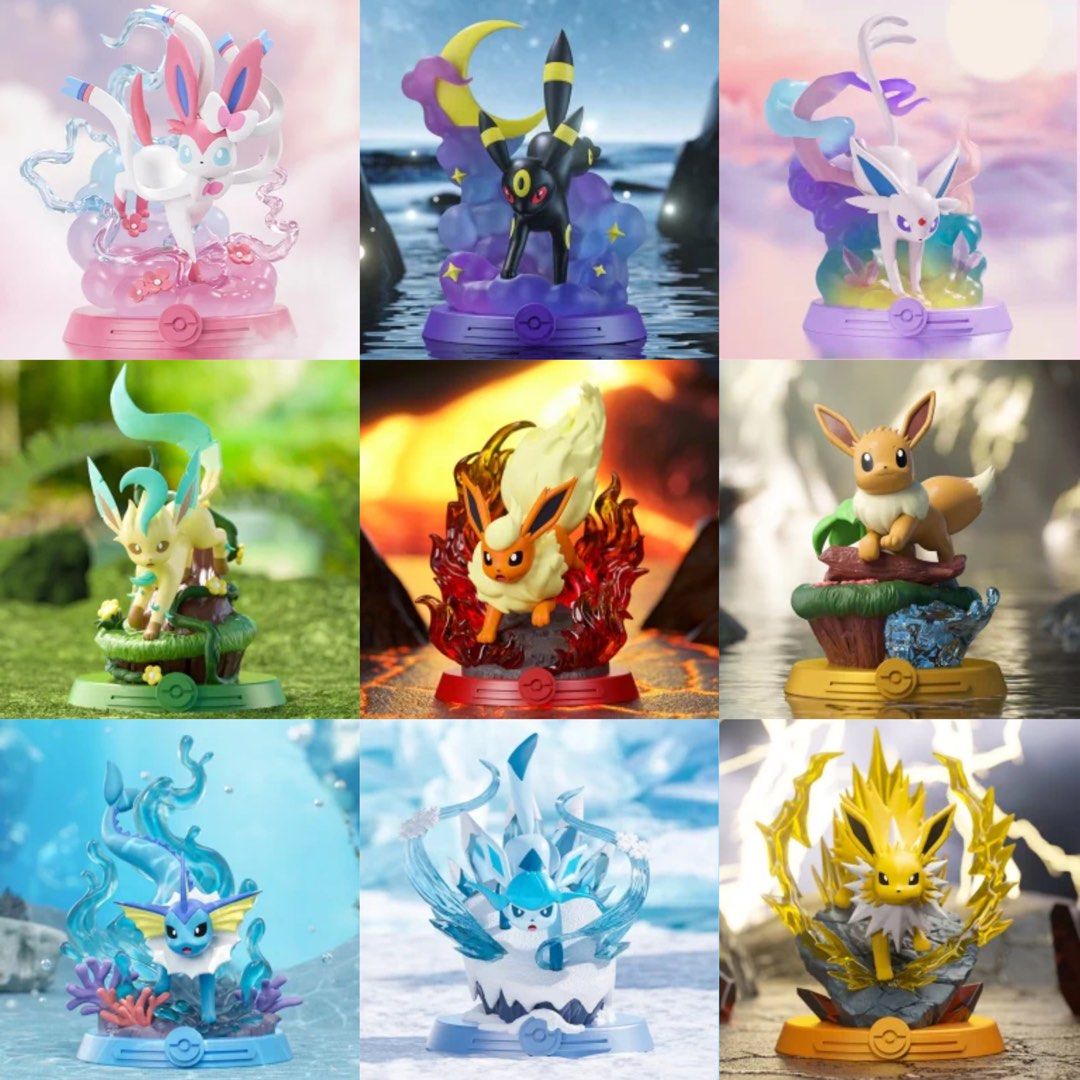 PO Pokemon Eevee Evolution Series 2 Blind Box Figurine, Hobbies & Toys ...