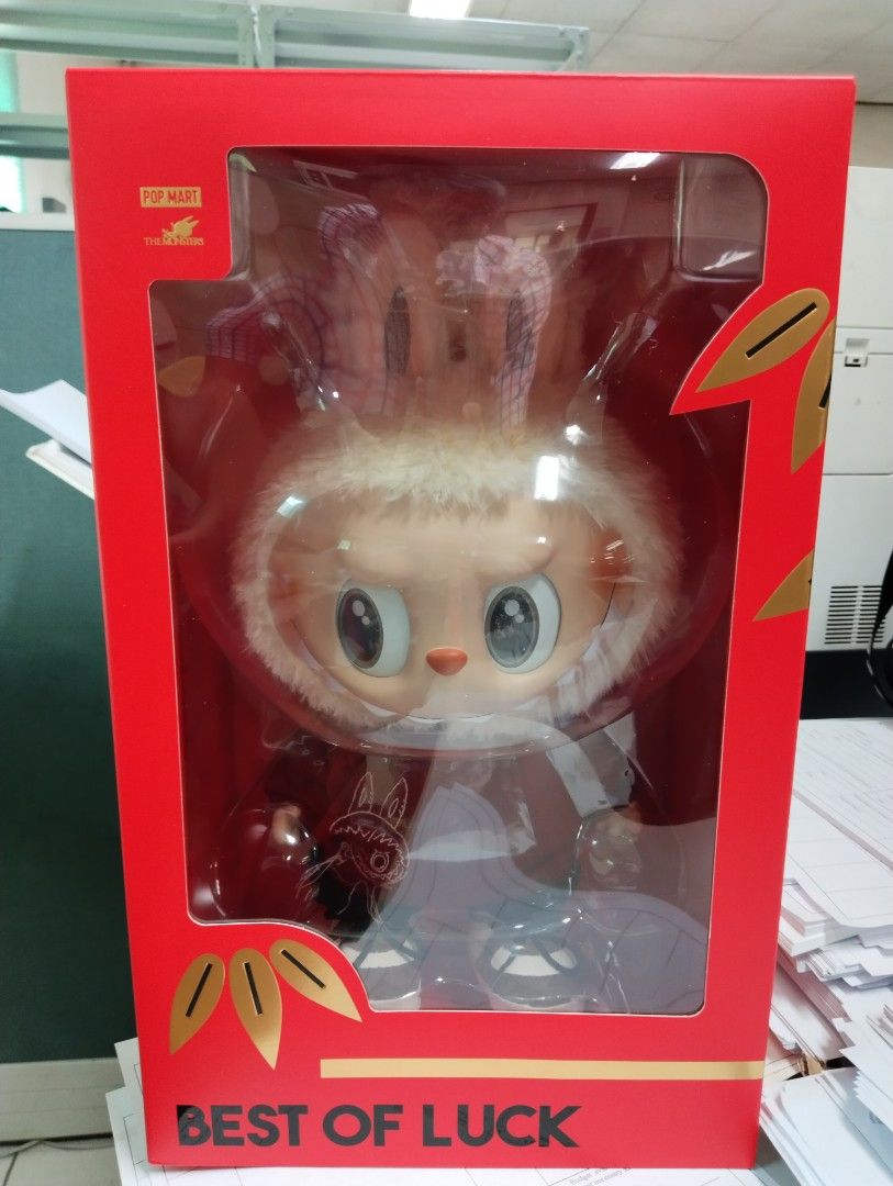 Popmart Labubu monster Best of Luck vinyl face plushie arttoys approx ...