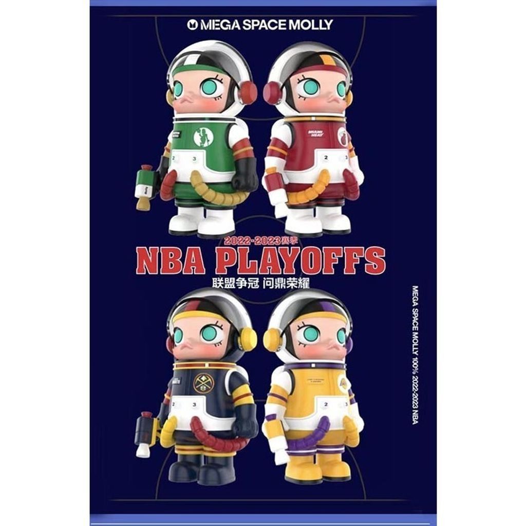 Popmart MEGA Space Molly NBA 100% Lakers Boston Celtics Miami Heat ...