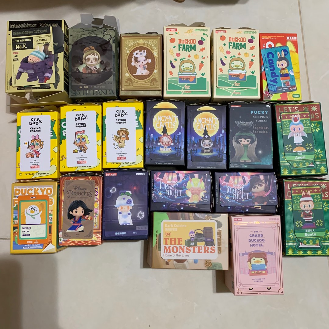 Popmart SkullPanda/Dimoo/Crybaby/Labubu/Duckoo/Pucky/Duckyo/Disney ...