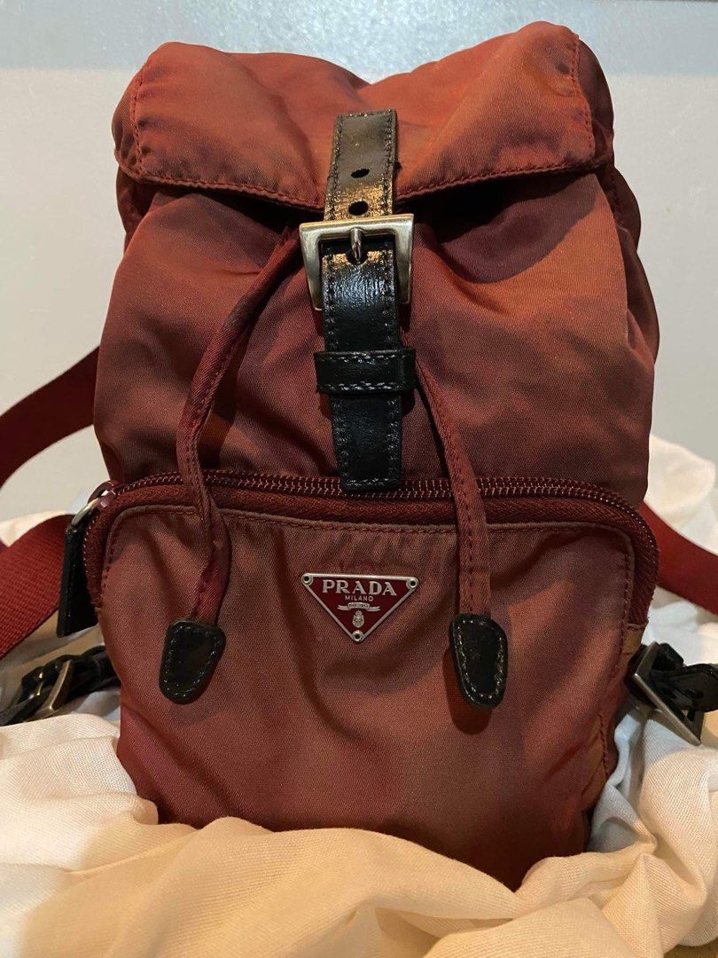 PRADA Nylon Backpack, Luxury, Bags & Wallets on Carousell