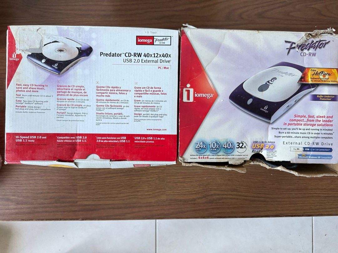 Predator CD-RW USB 2.0 External Disk Drive, Computers & Tech, Parts ...