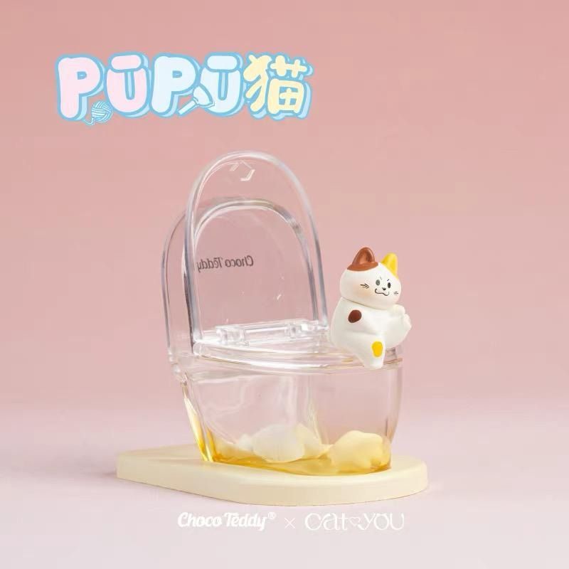 PUPU CAT ON TOILET BOWL PHONE HOLDER BLIND BOX, Mobile Phones & Gadgets ...