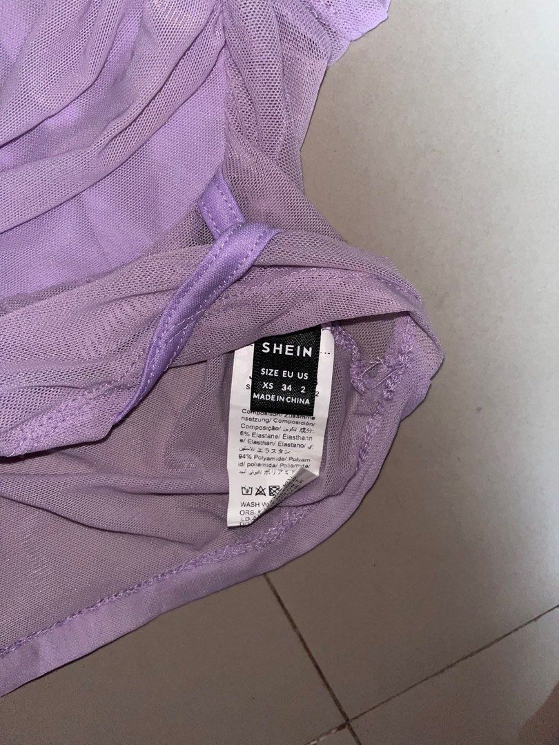 Purple See Through Top Womens Fashion Tops Blouses On Carousell