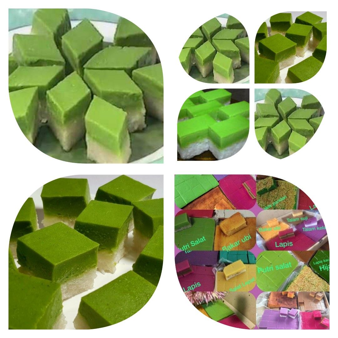 Putri salat/kuih seri muka, Dan berbagai kuih muih traditional melayu ...