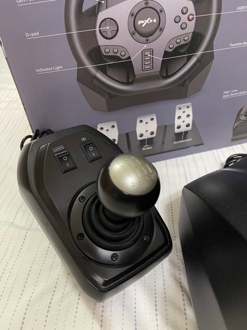 PXN V9 - Steering wheel set with clutch and shifter, Video Gaming ...