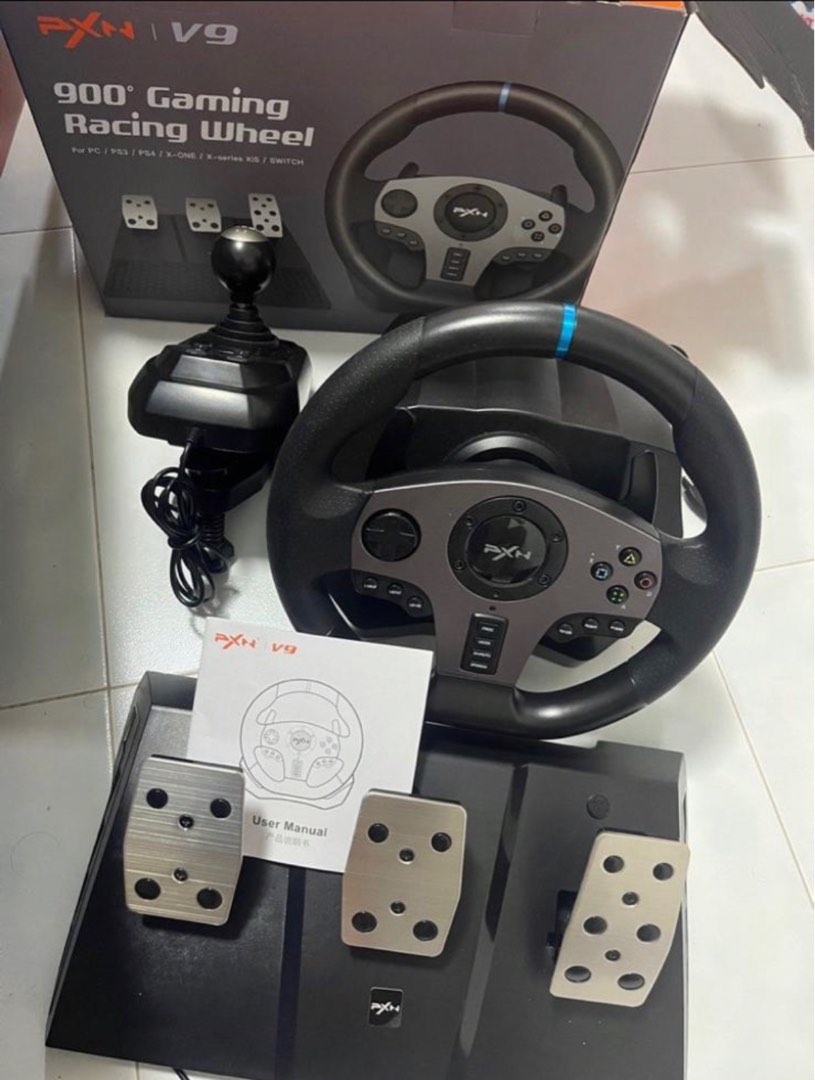 PXN v9 steering wheel, Video Gaming, Gaming Accessories, Controllers on ...