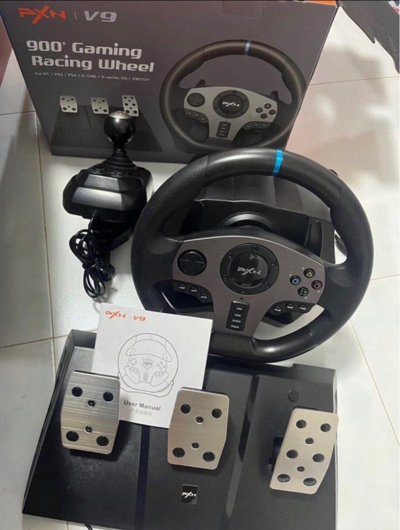 PXN v9 steering wheel, Video Gaming, Gaming Accessories, Controllers on ...