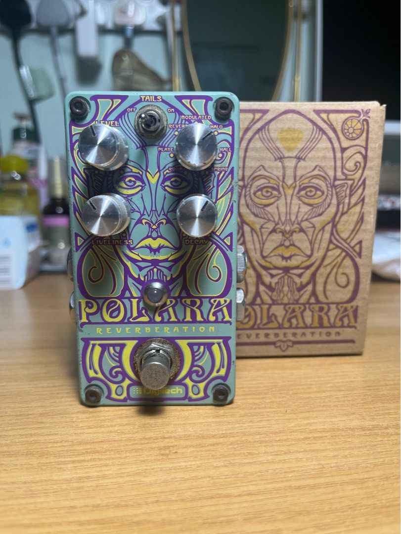 RARE Digitech Polara Reverb stereo guitar pedal, Hobbies & Toys, Music ...