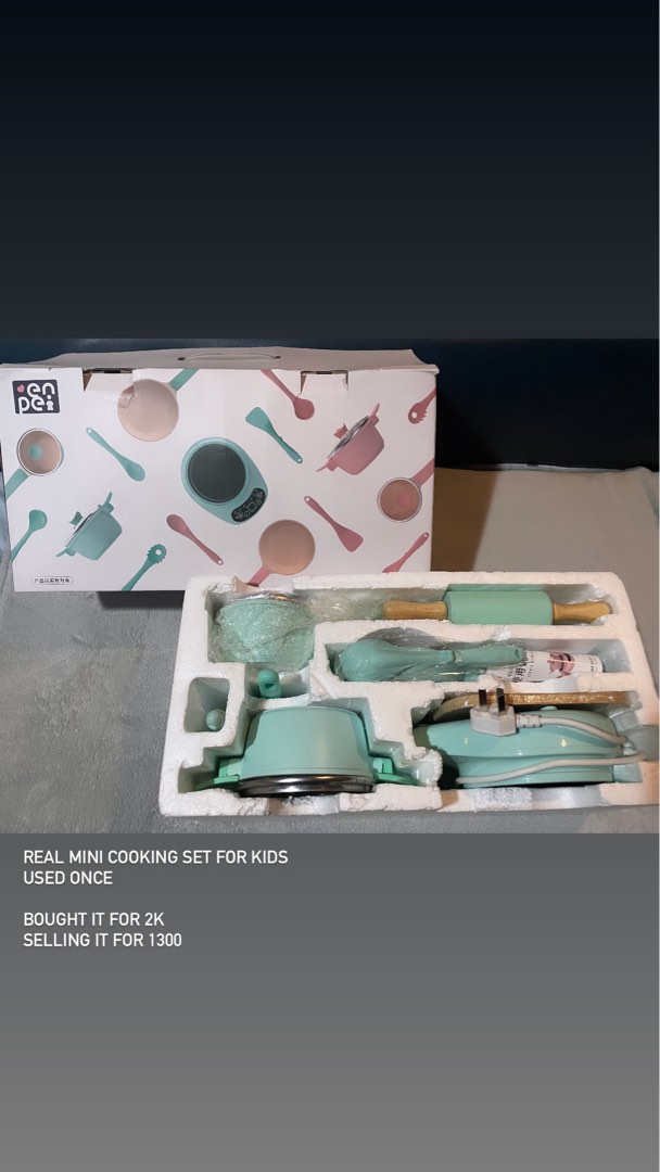 Real mini cooking set for kids, Babies & Kids, Infant Playtime on Carousell