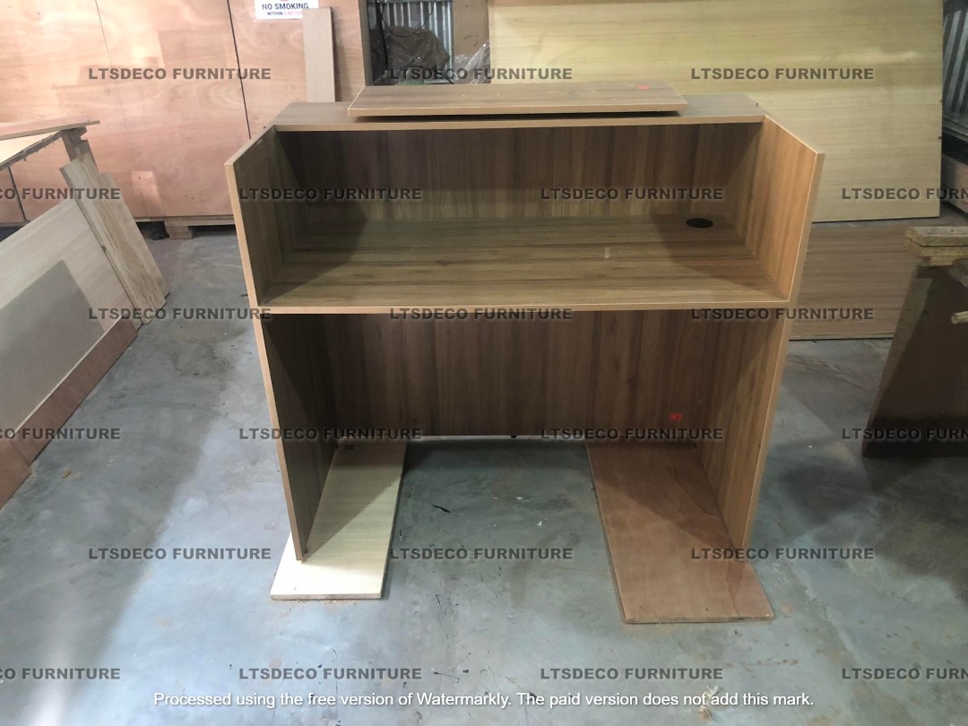 RECEPTION TABLE & COUNTER TOP l OFFICE PARTITIONS, Furniture & Home ...
