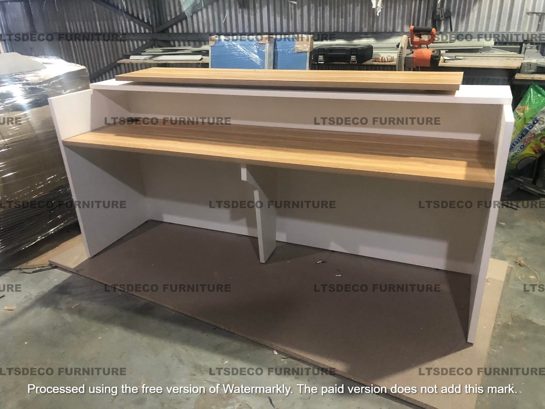 RECEPTION TABLE WITH COUNTER TOP - OFFICE PARTITIONS, Furniture & Home ...