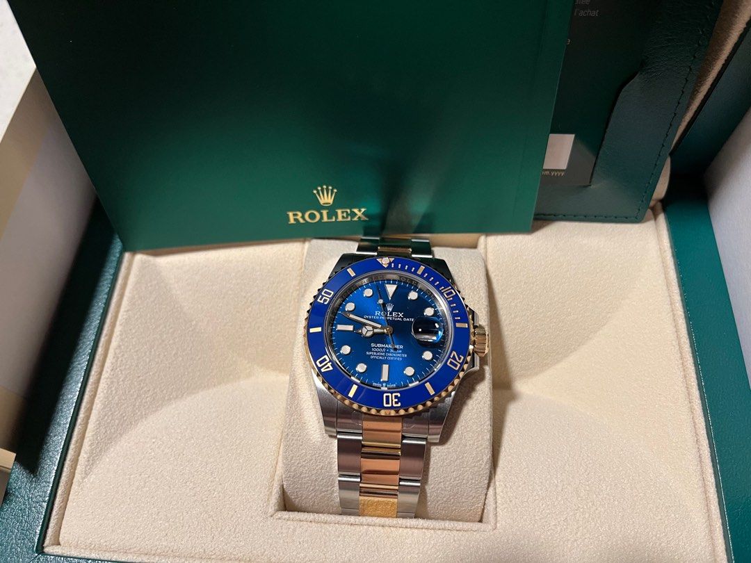 Rolex brand new blue submariner, Luxury, Watches on Carousell