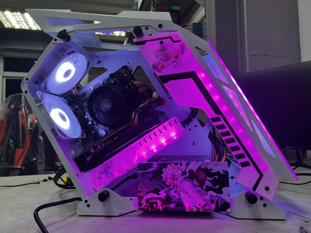 Ryzen 5 + GTX1660TI x Cyborg Case, Computers & Tech, Desktops on Carousell