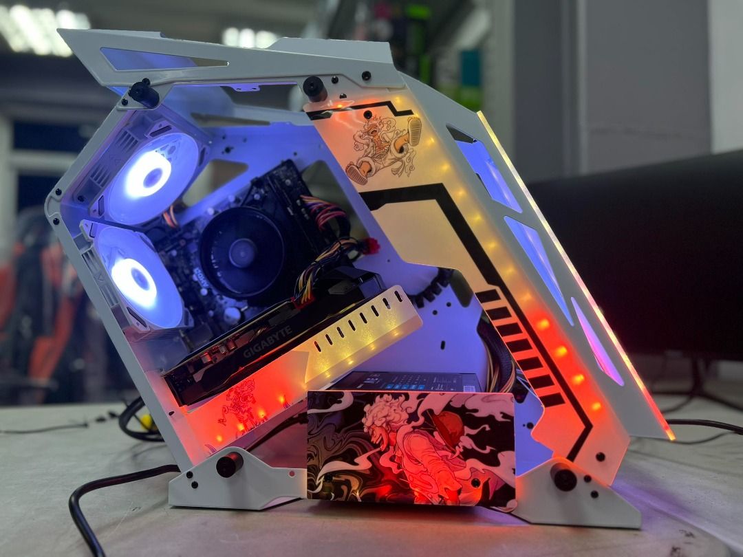 Ryzen 5 + GTX1660TI x Cyborg Case, Computers & Tech, Desktops on Carousell