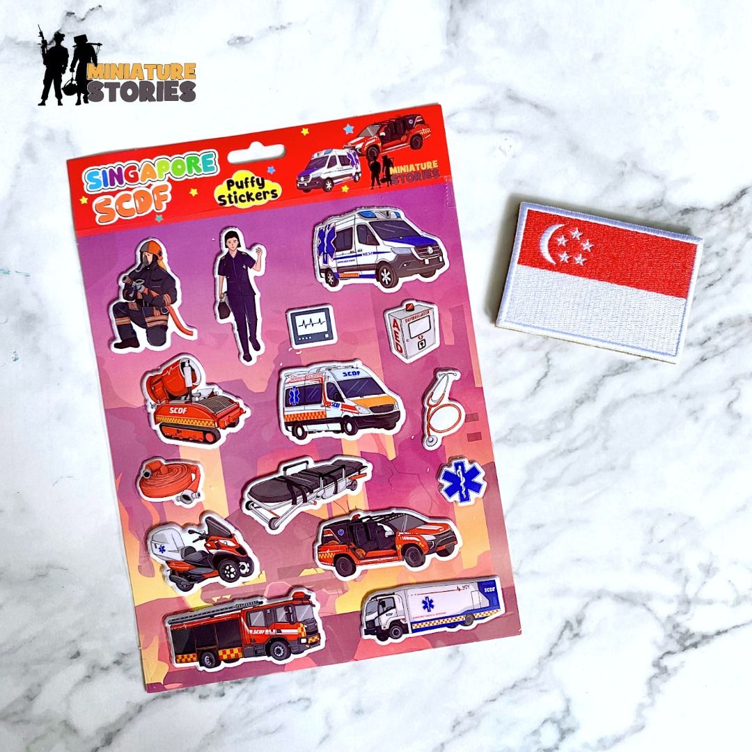 SAF and HomeTeam Puffy Stickers - Singapore Army, RSAF, RSN, SCDF ...