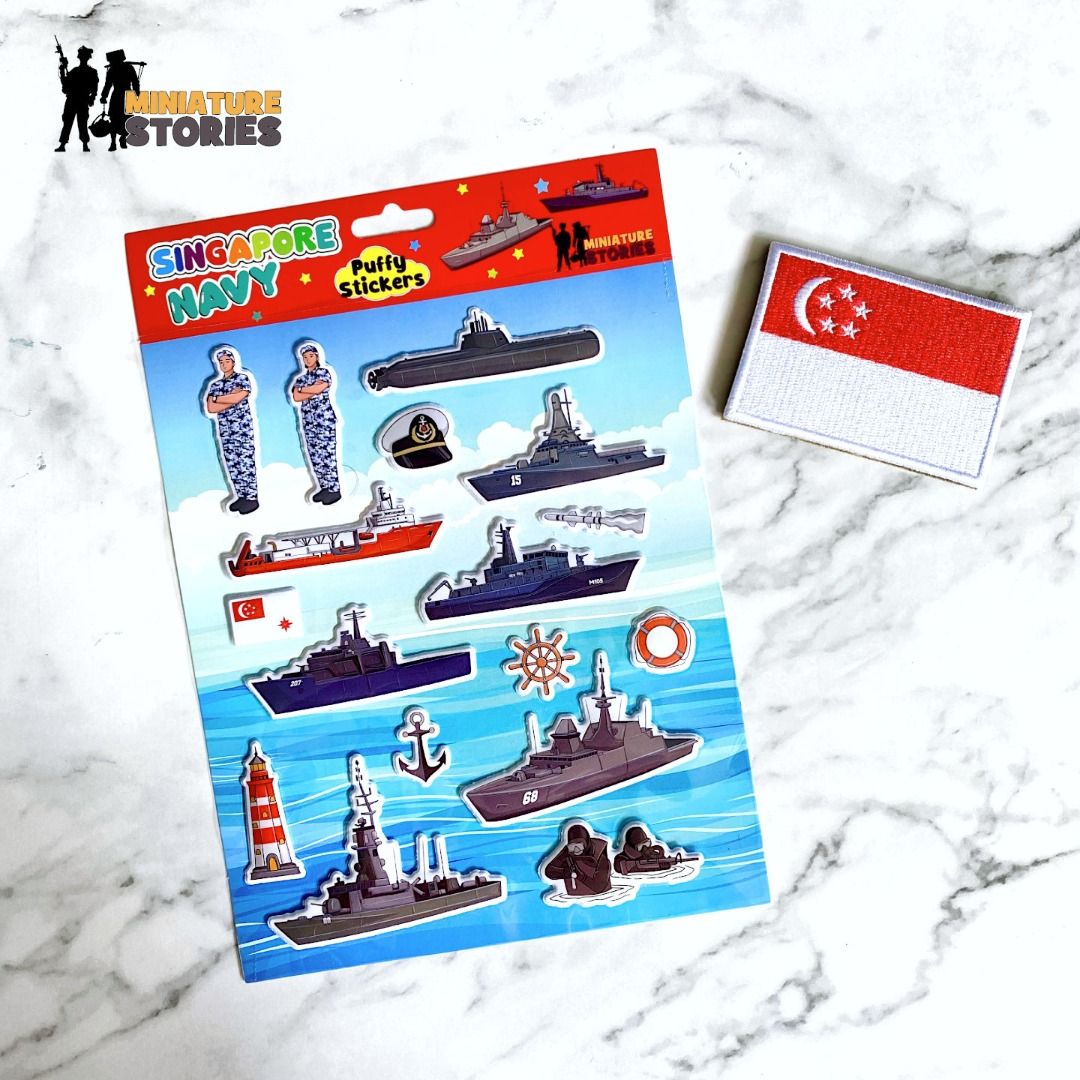 SAF and HomeTeam Puffy Stickers - Singapore Army, RSAF, RSN, SCDF ...