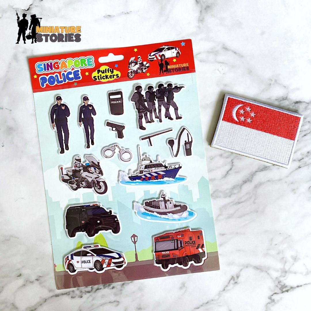 SAF and HomeTeam Puffy Stickers - Singapore Army, RSAF, RSN, SCDF ...