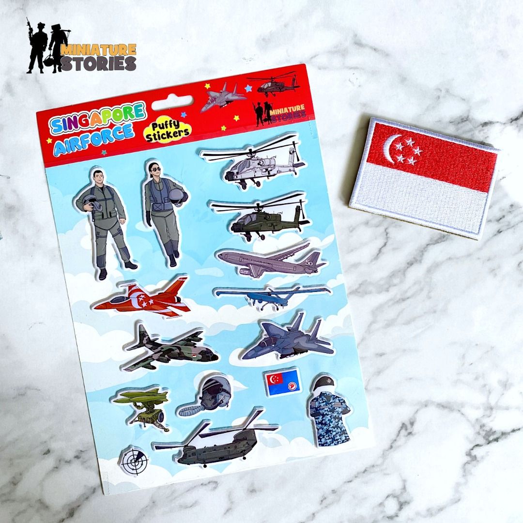 SAF and HomeTeam Puffy Stickers - Singapore Army, RSAF, RSN, SCDF ...
