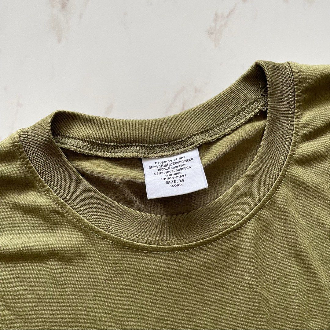 SAF Army Shirt Singlet, Men's Fashion, Activewear on Carousell