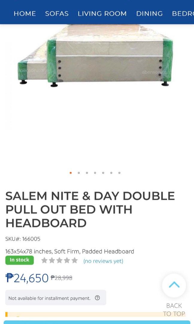 Salem bed with Pullout bed (double), Furniture & Home Living, Furniture ...