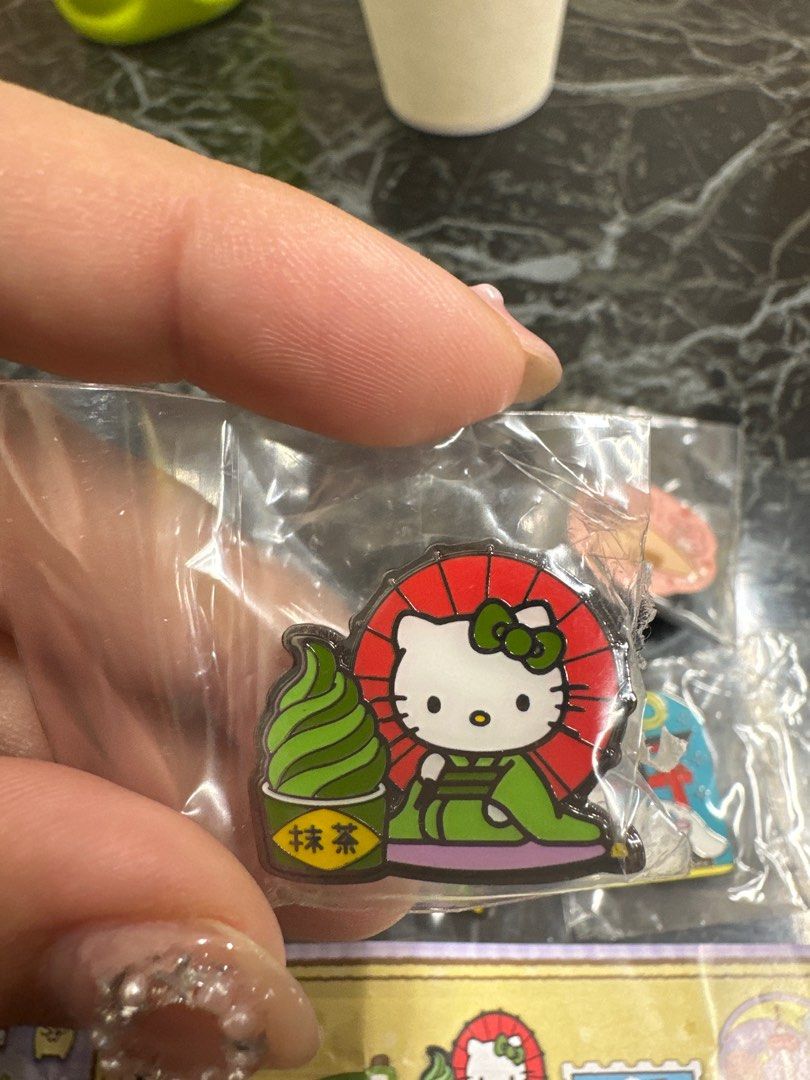 GACHA Sanrio Pins from Kyoto Japan, Hobbies & Toys, Memorabilia ...