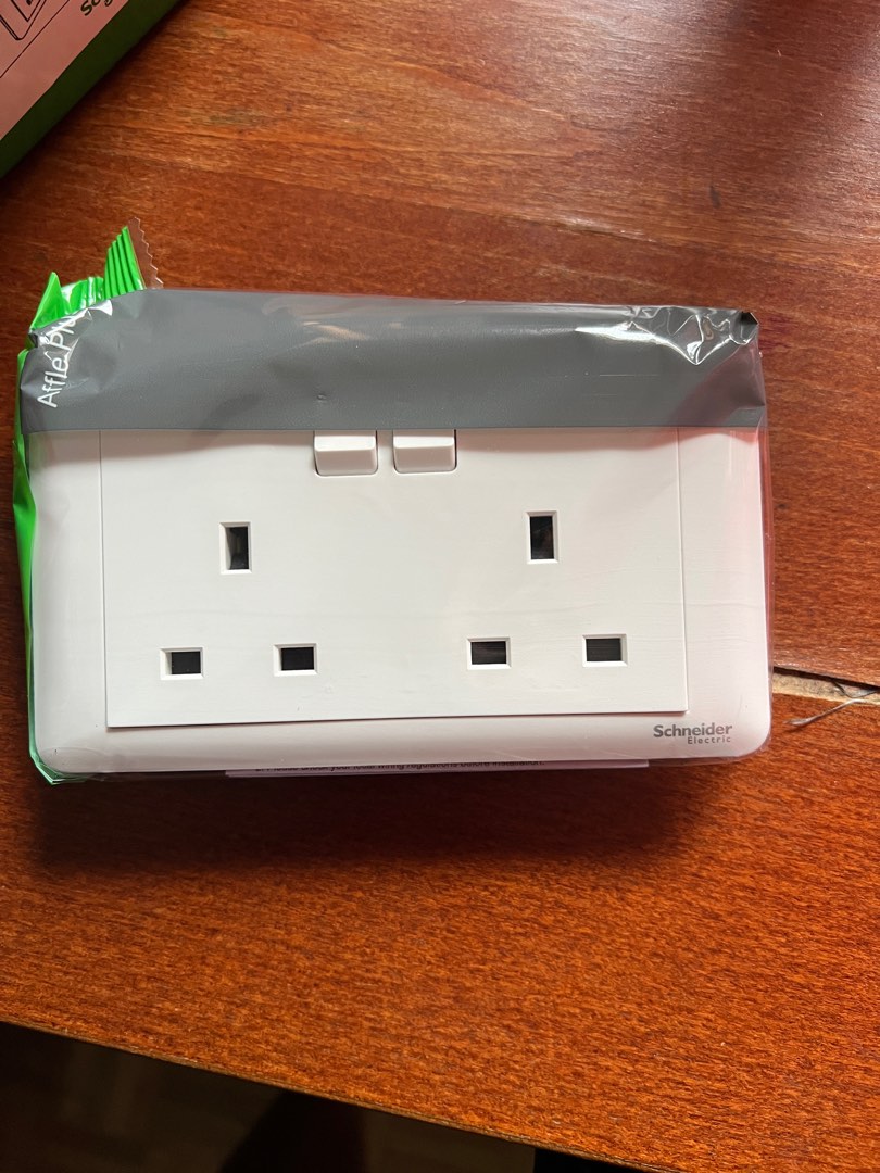 Schneider double socket outlet and cat 6 data, TV & Home Appliances ...