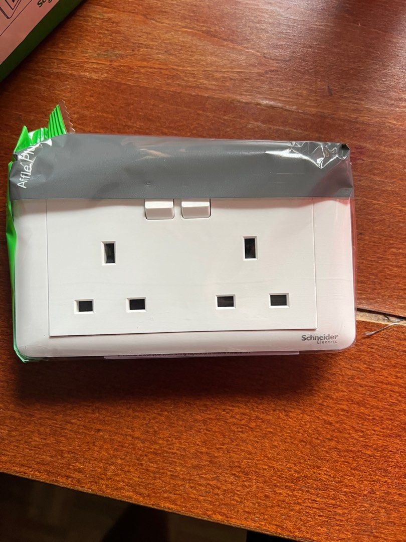 Schneider double socket outlet and cat 6 data, TV & Home Appliances ...