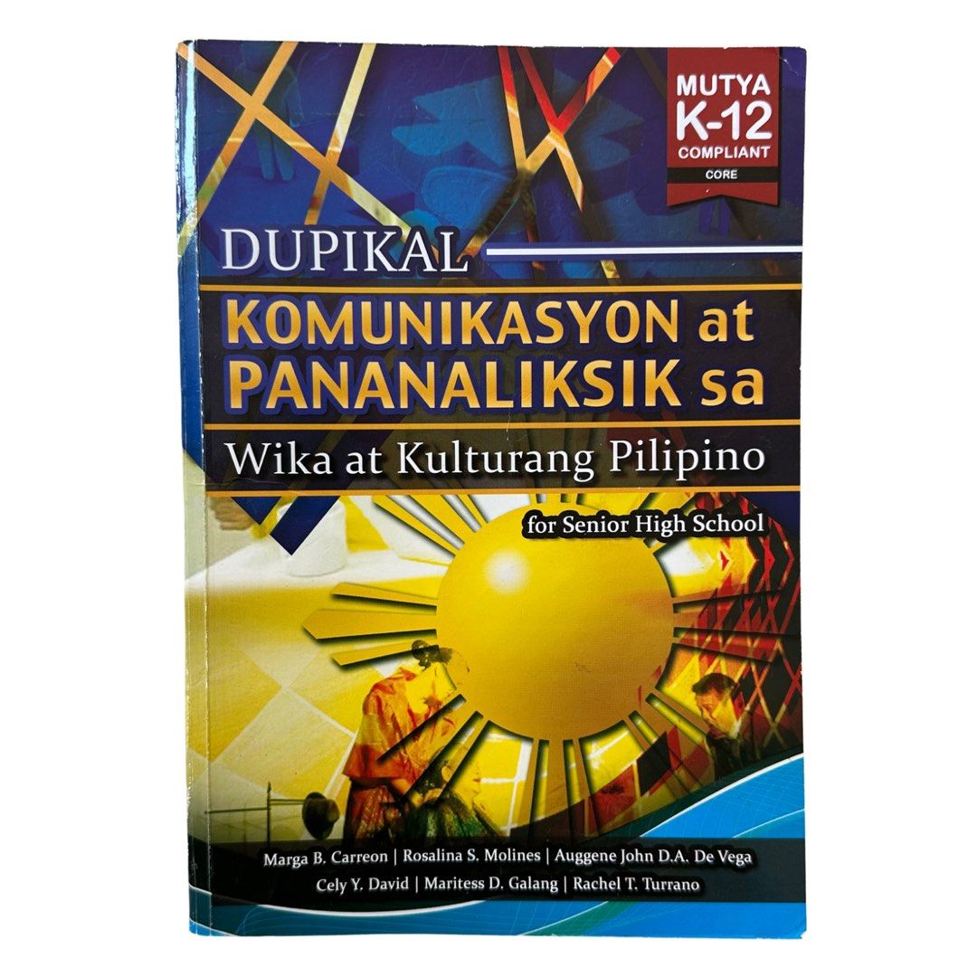 Senior High School | Dupikal: Komunikasyon at Pananaliksik sa Wika at ...