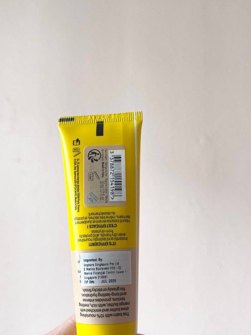 Sephora hand balm mango butter 30ml, Beauty & Personal Care, Hands ...