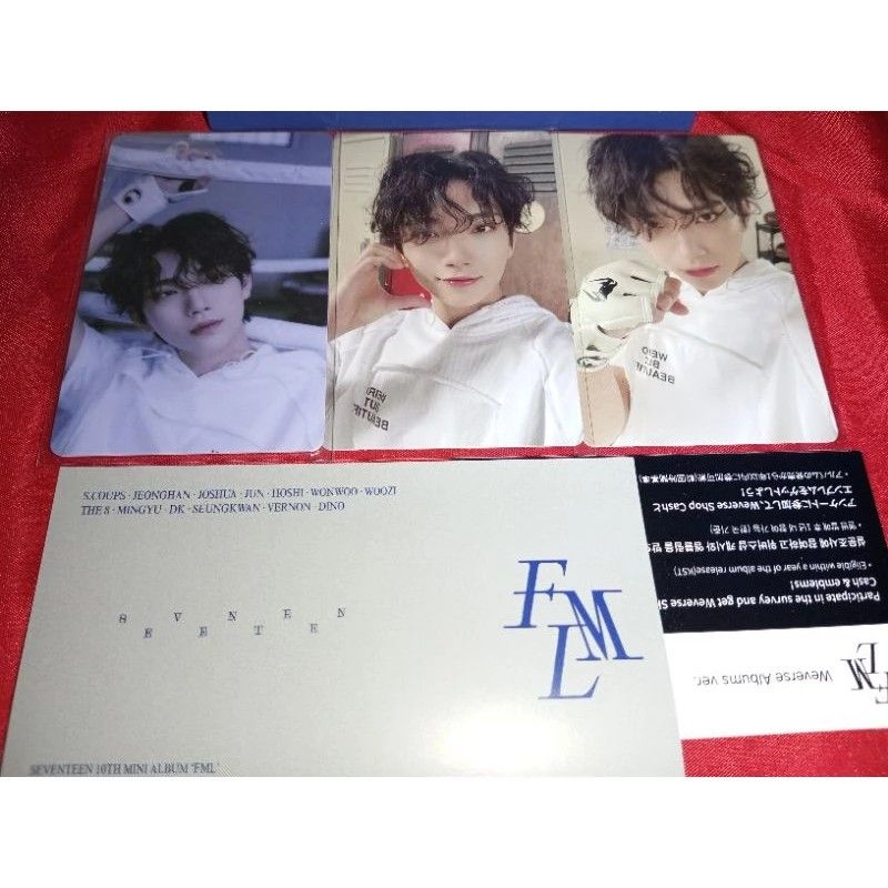 [SEVENTEEN] JOSHUA FML WEVERSE VERSION ALBUM (complete inclusion; qr ...