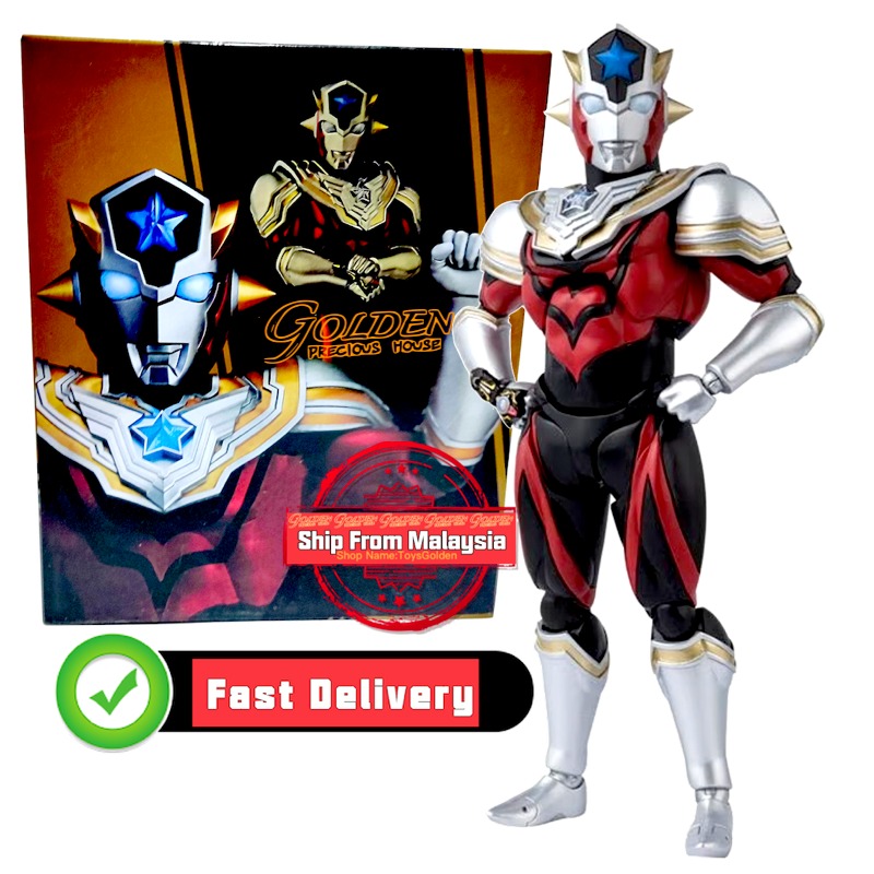 Shf Ultraman Titus Muscle Man Action Figures 15cm Pvc Model Collection ...