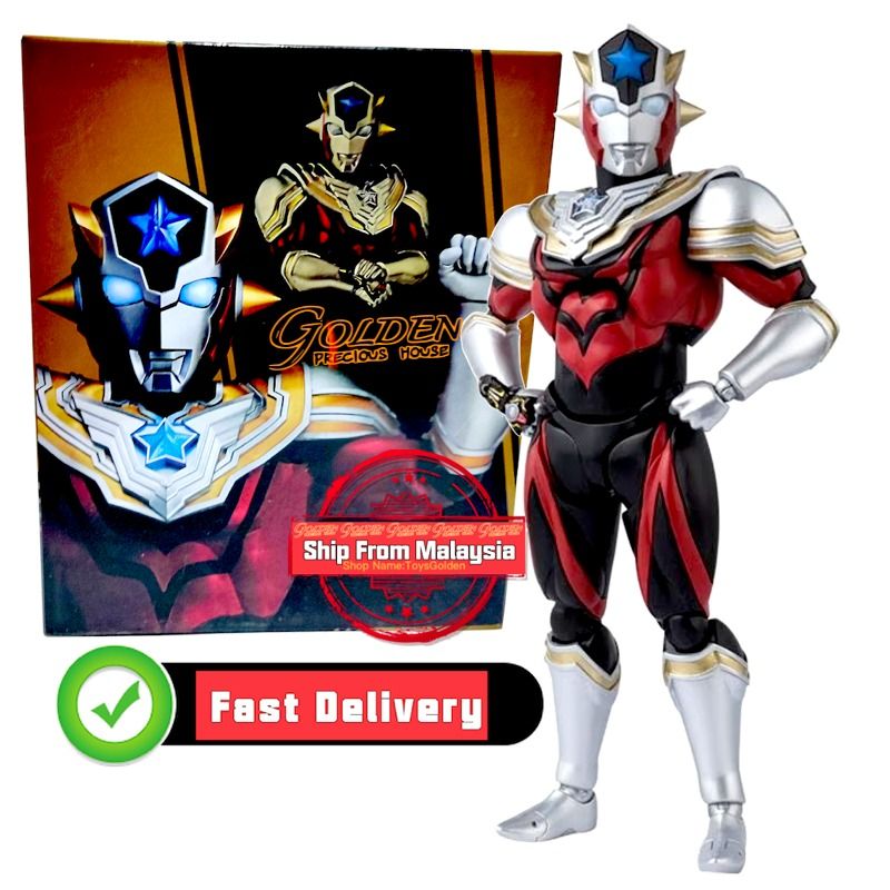Shf Ultraman Titus Muscle Man Action Figures 15cm Pvc Model Collection ...