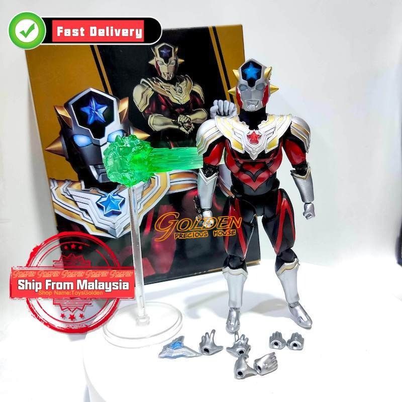 Shf Ultraman Titus Muscle Man Action Figures 15cm Pvc Model Collection ...