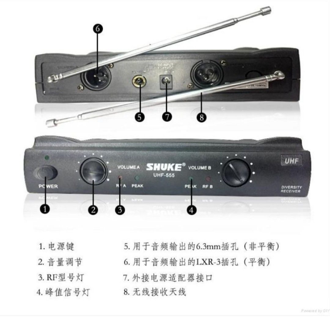 SHUKE WIRELESS MICROPHONES, Audio, Microphones on Carousell