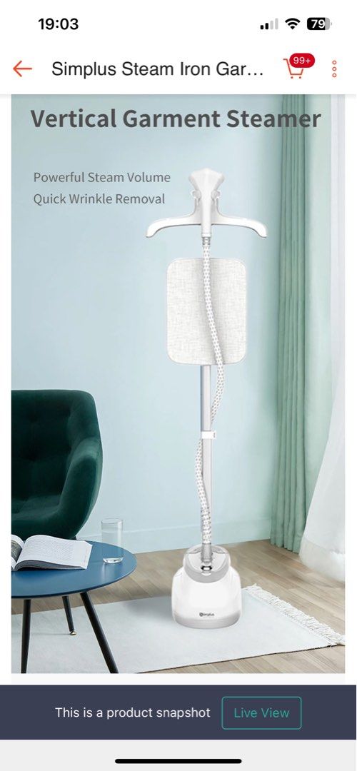 Simplus Steam Iron, TV & Home Appliances, Irons & Steamers on Carousell