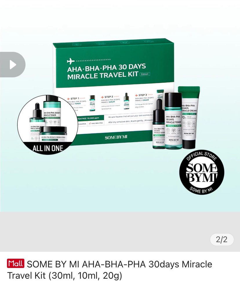 Somebymi Travel Kit, Beauty & Personal Care, Face, Face Care on Carousell