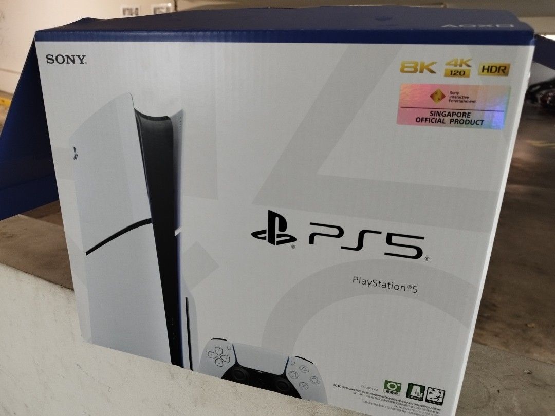 Sony PS5 slim box only SG version, Video Gaming, Video Game Consoles ...
