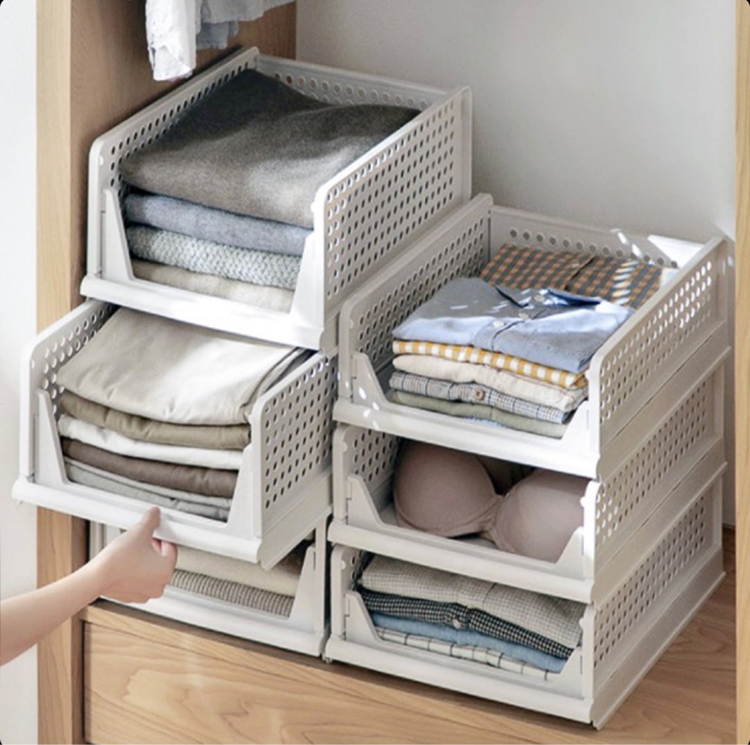 Stackable wardrobe drawer, Furniture & Home Living, Furniture, Shelves ...