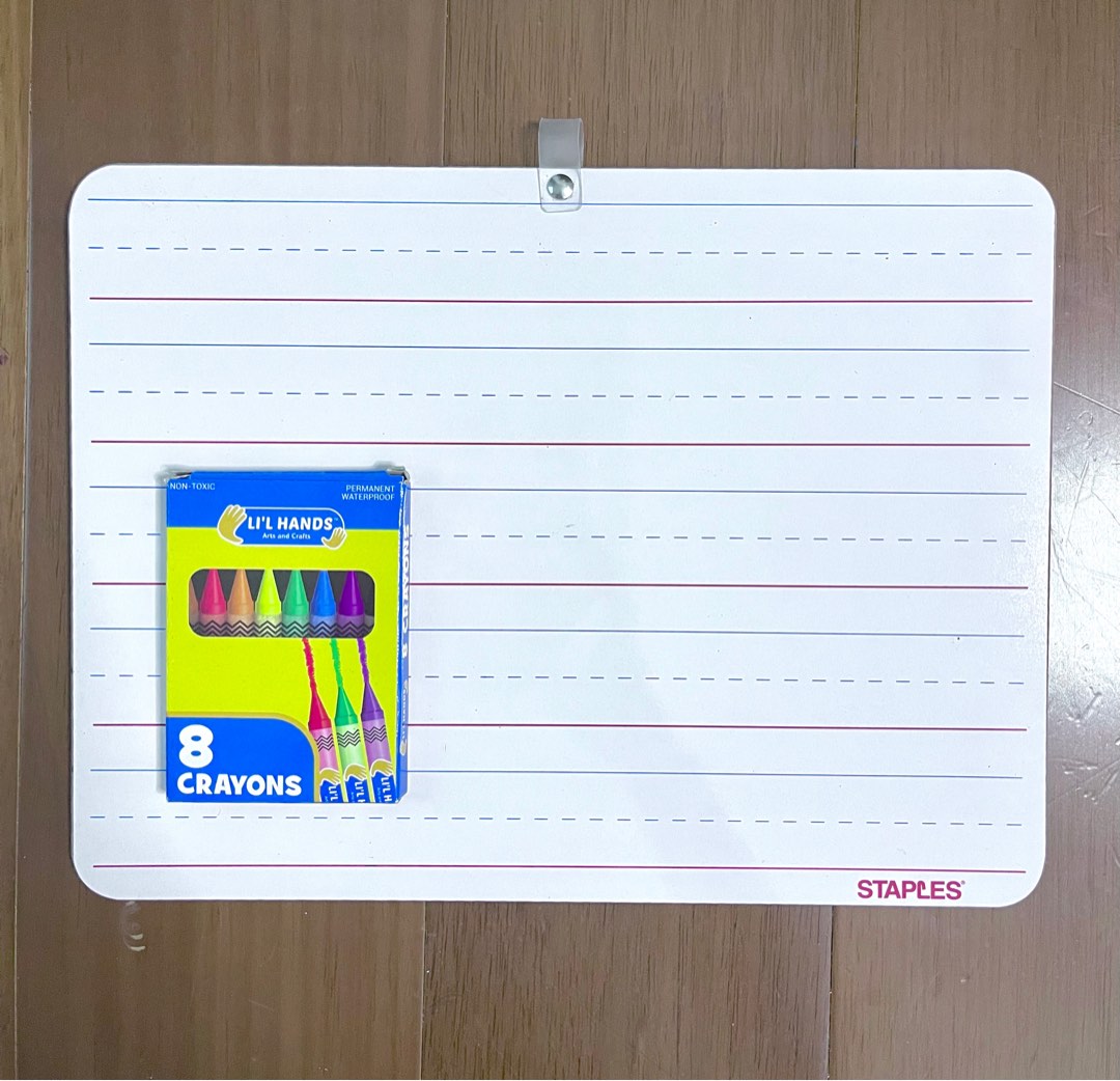 Staple 2 sided erase board pad paper practice writing. Whiteboard at ...