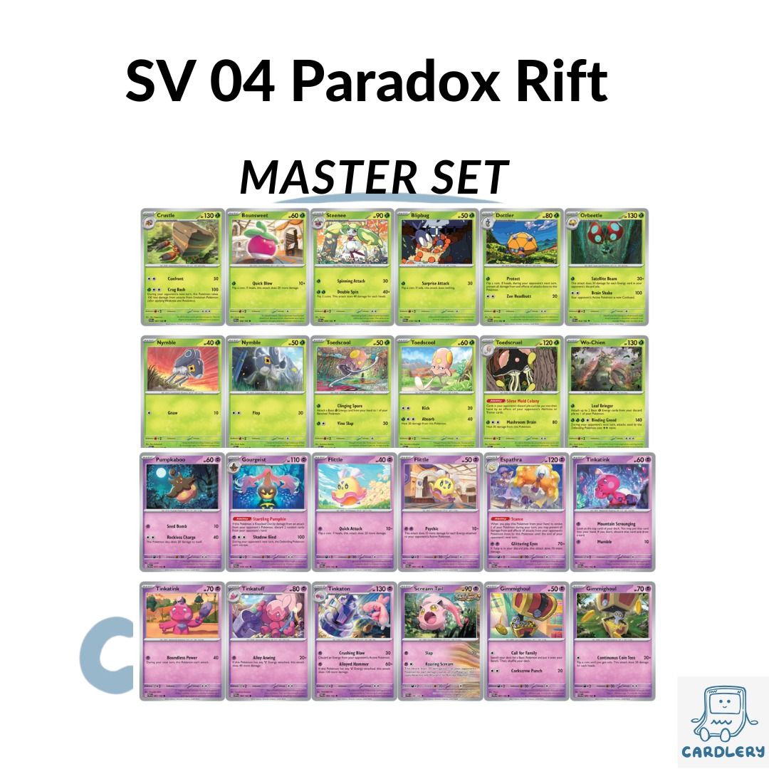 SV04 Paradox Rift Master Set, Hobbies & Toys, Toys & Games on Carousell