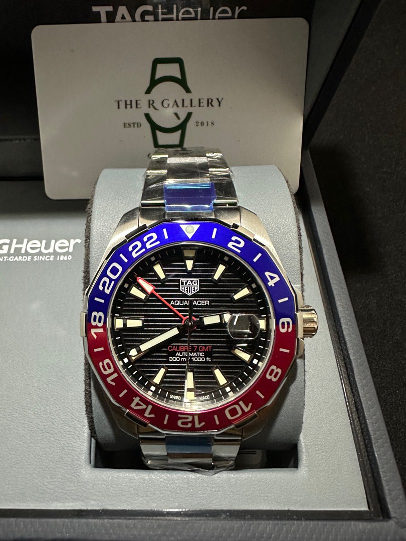 Tag Heuer GMT 43mm automatic Pepsi WAY201F.BA0927, Men's Fashion ...