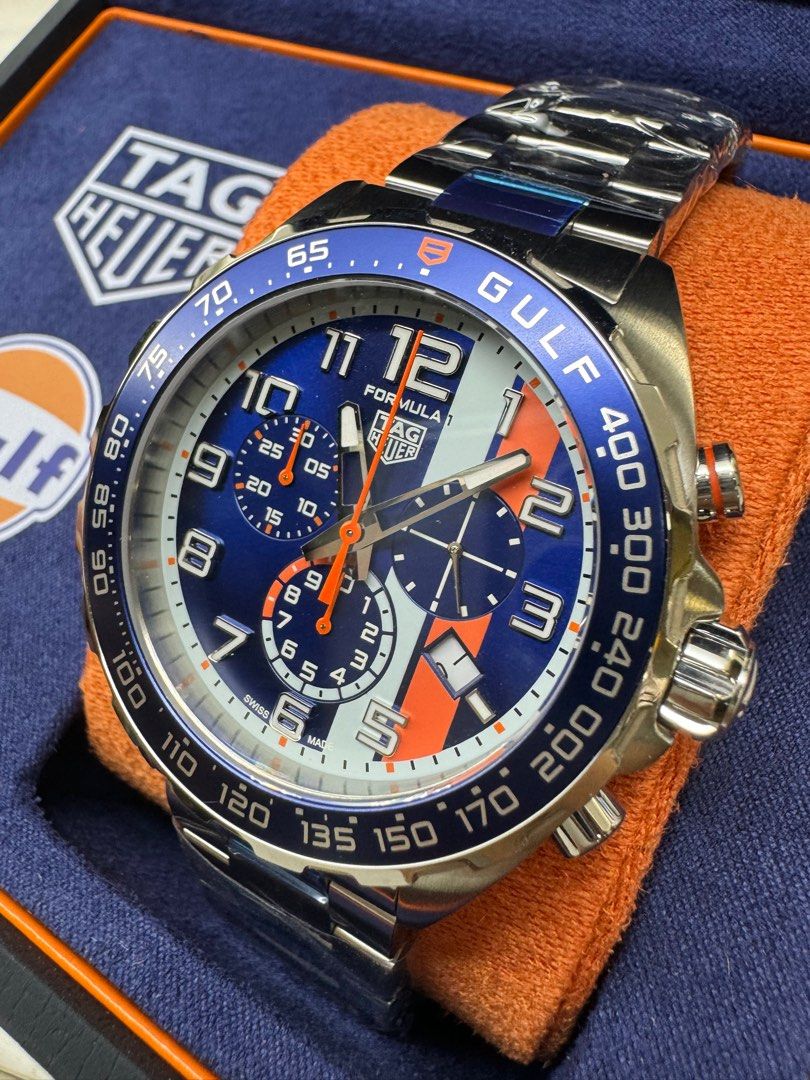 Tag Heuer Gulf edition, Men's Fashion, Watches & Accessories, Watches ...