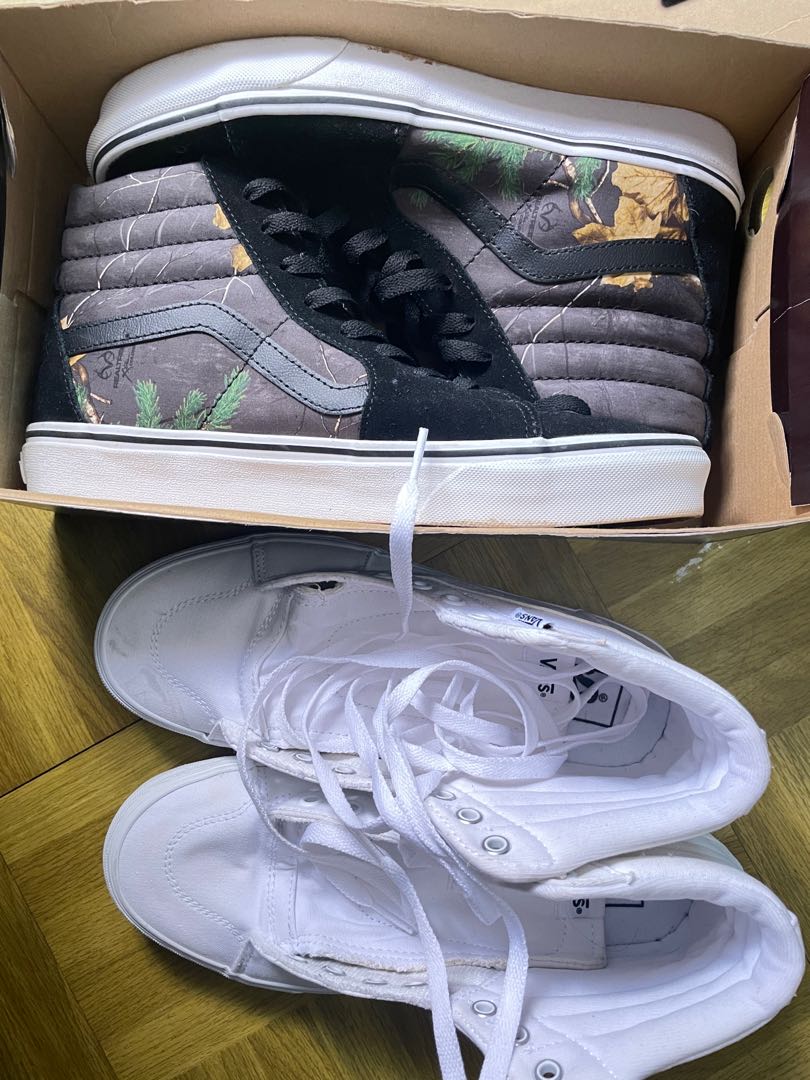 TAKE BOTH! VANS HIGH CUT WHITE, Men's Fashion, Footwear, Sneakers on ...