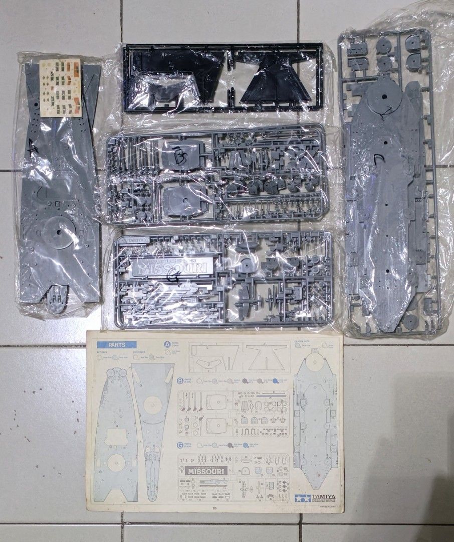 Tamiya 1/350 U.S.Battleship BB-63 Missouri, Hobbies & Toys, Toys ...