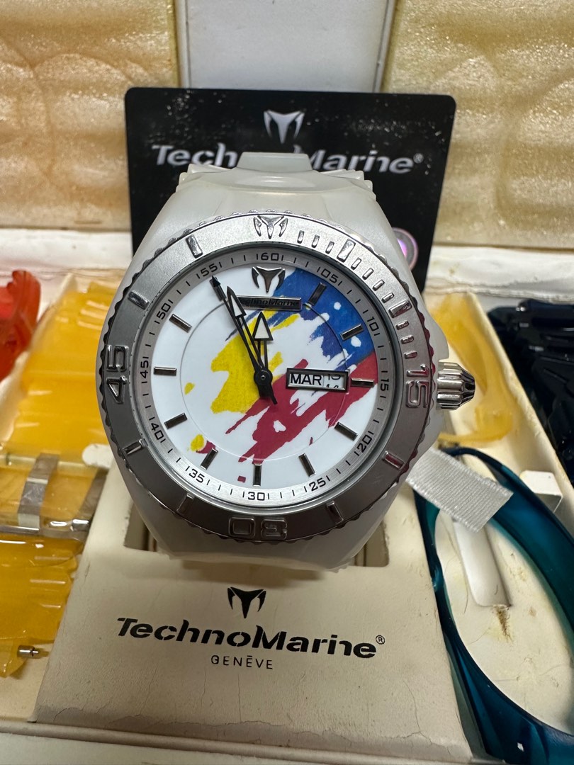 TECHNOMARINE WATCH COMPLETE SET FOR SALE, Men's Fashion, Watches ...