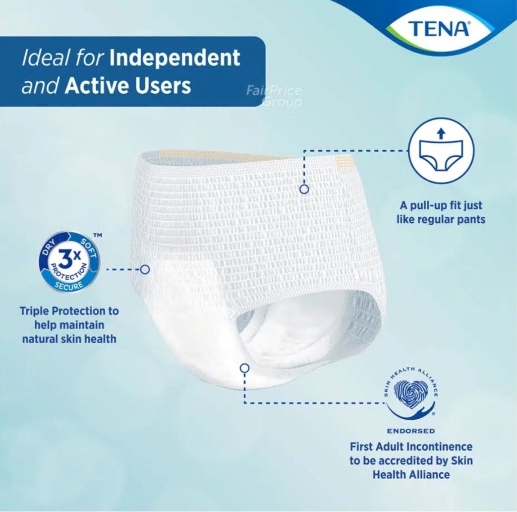 Tena Adult Diapers, Health & Nutrition, Assistive & Rehabilatory Aids ...