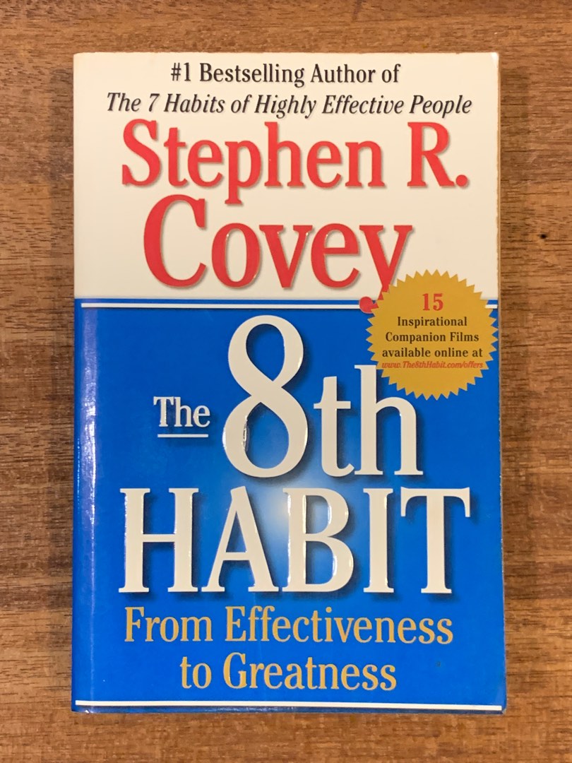 The 8th Habit From Effectiveness to Greatness book by Stephen R. Covey ...